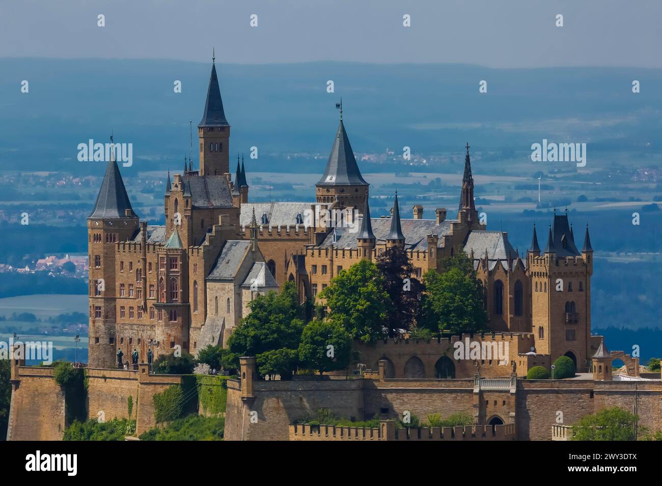 Hohenzollern Castle, ancestral castle of the princely dynasty and ...