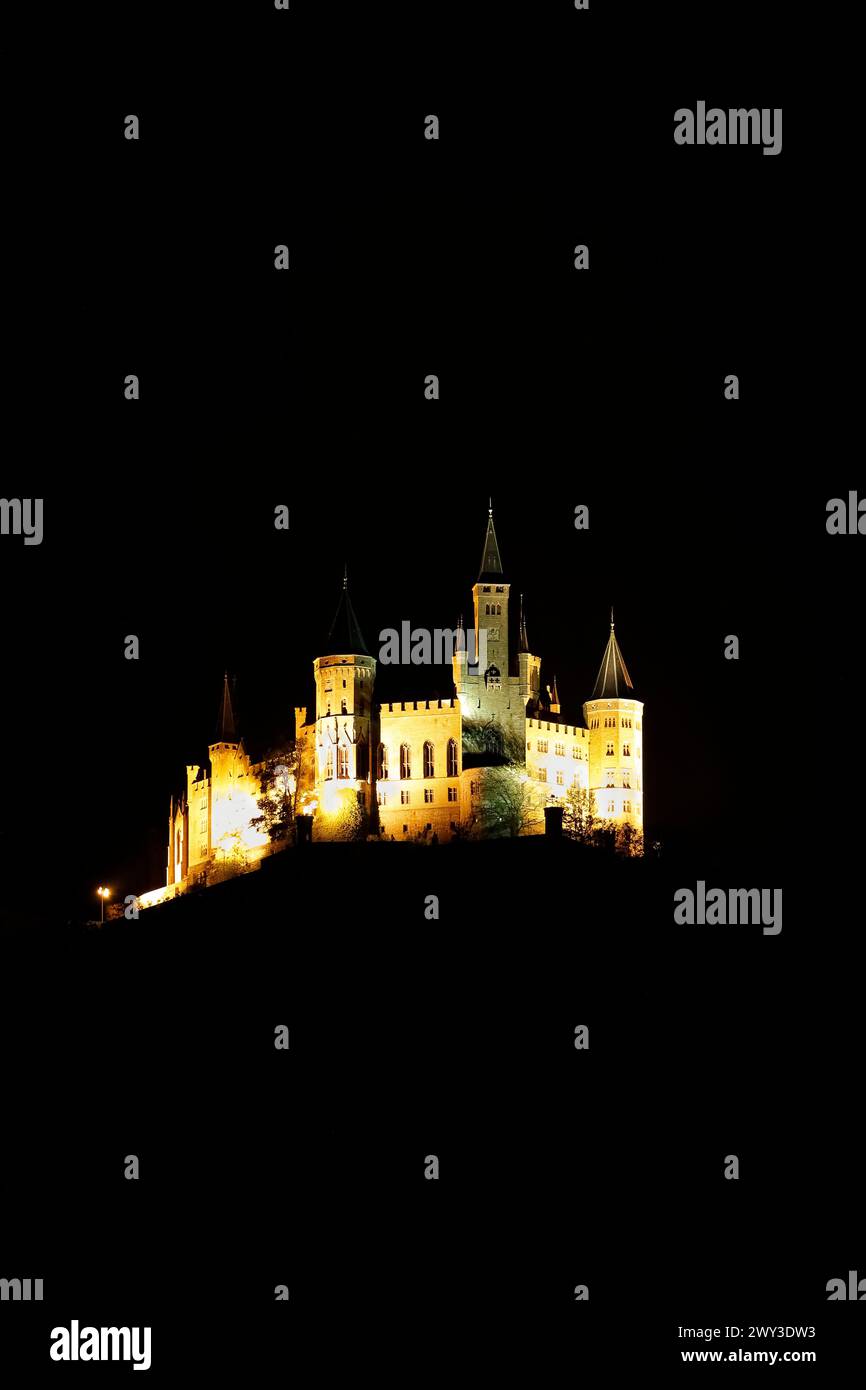 Hohenzollern Castle, ancestral castle of the princely family and former ...