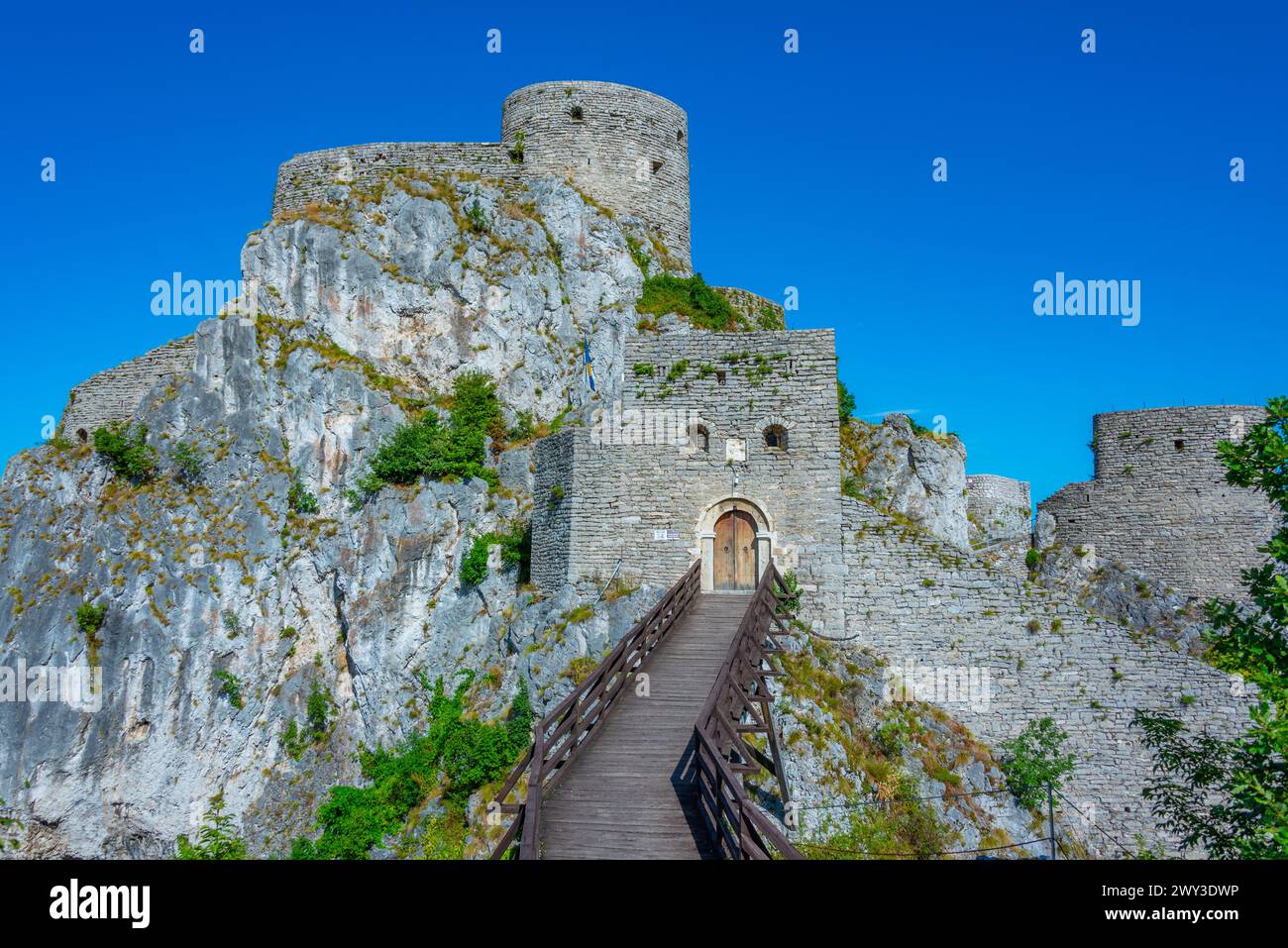 Panorama view of Srebrenik Fortress in Bosnia and Herzegovina Stock ...