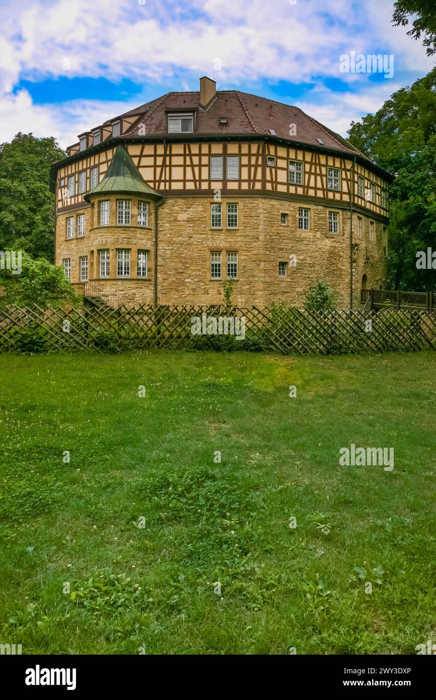 Moated castle Sachsenheim, castle Grosssachsenheim, former moated ...