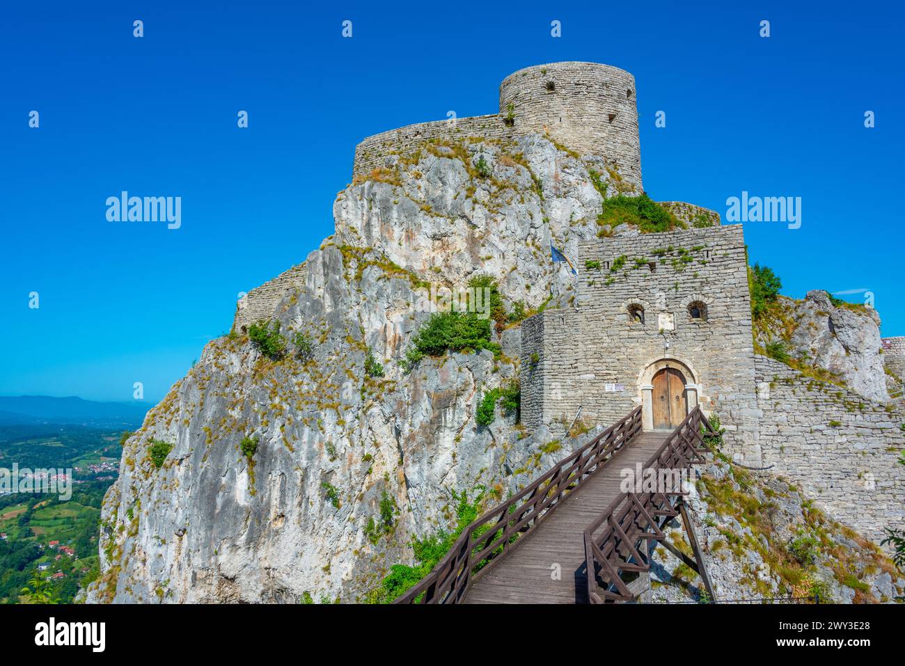 Panorama view of Srebrenik Fortress in Bosnia and Herzegovina Stock ...