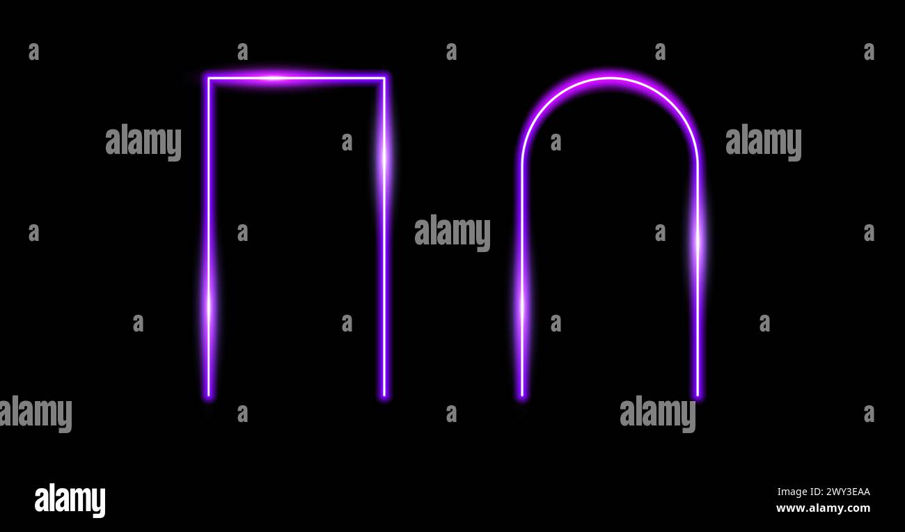 Curved doors door frames Stock Vector Images - Alamy