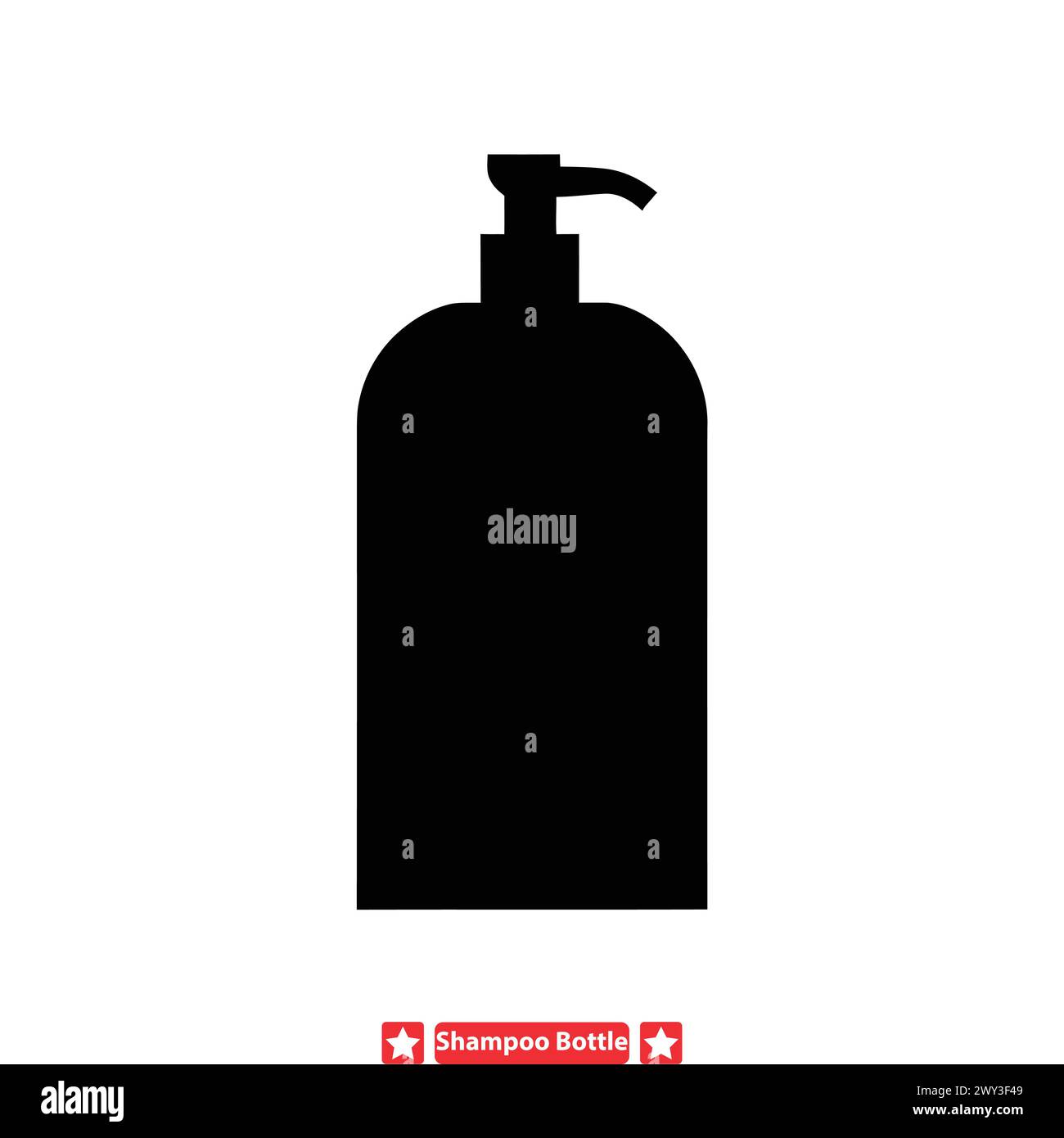 Contemporary Shampoo Bottle Vector Set Minimalistic Silhouettes for ...