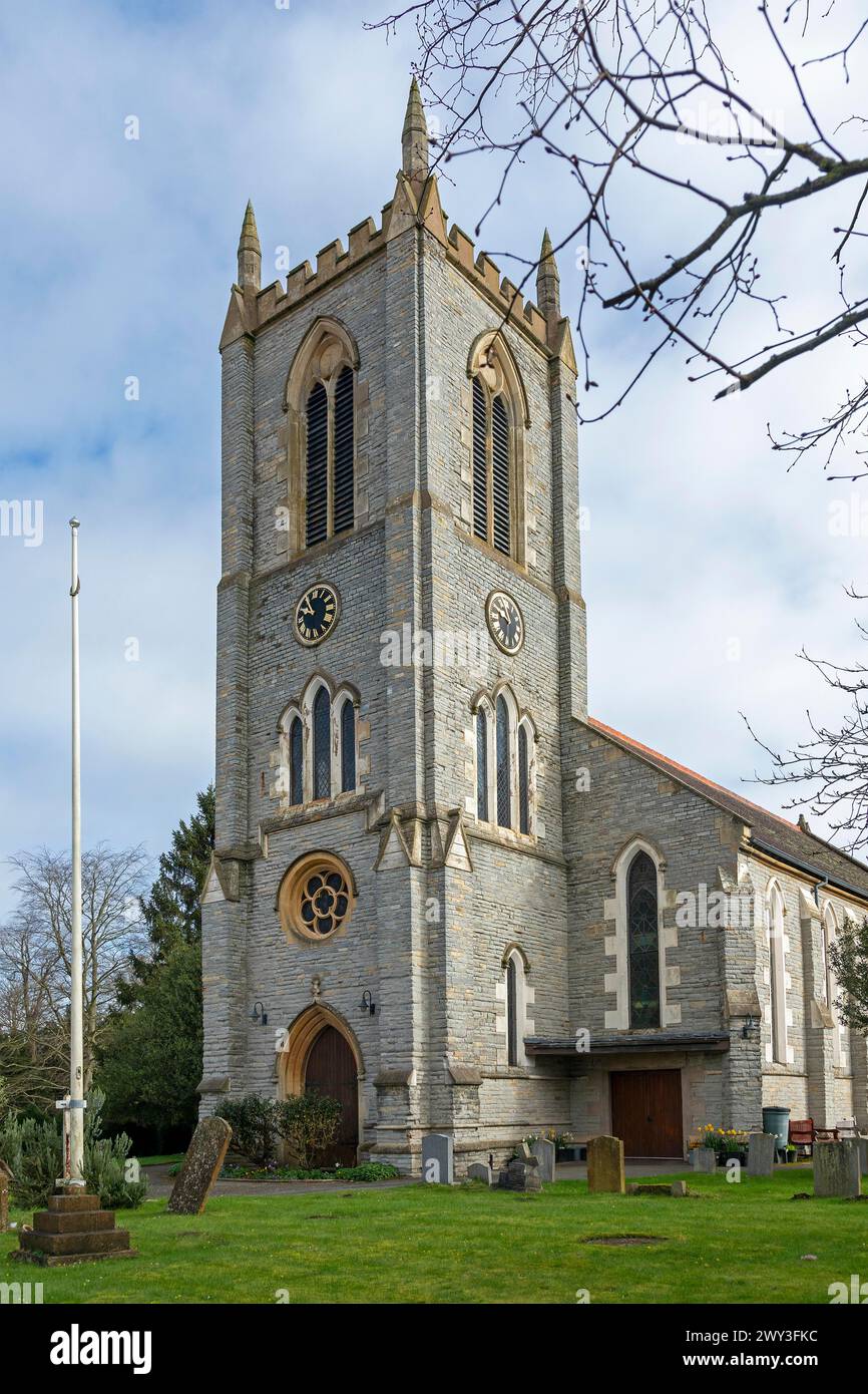 Church, Tiddington, Stratford upon Avon, England, Great Britain Stock ...