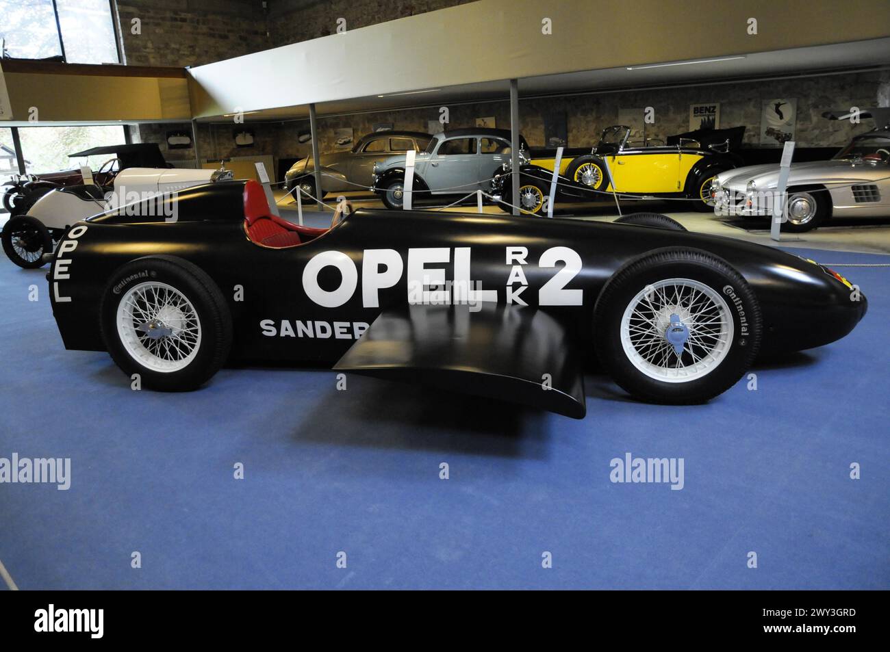 Opel RAK 2 built in 1928, Deutsches Automuseum Langenburg, A historic ...