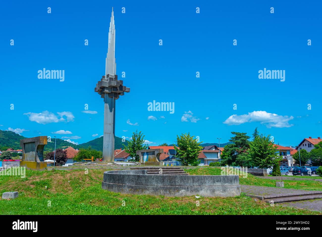 Bratunac memorial park in Bosnia and Herzegovina Stock Photo - Alamy