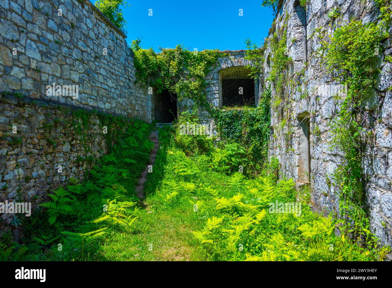 View of the Zvornik fortress in Bosnia and Herzegovina Stock Photo - Alamy