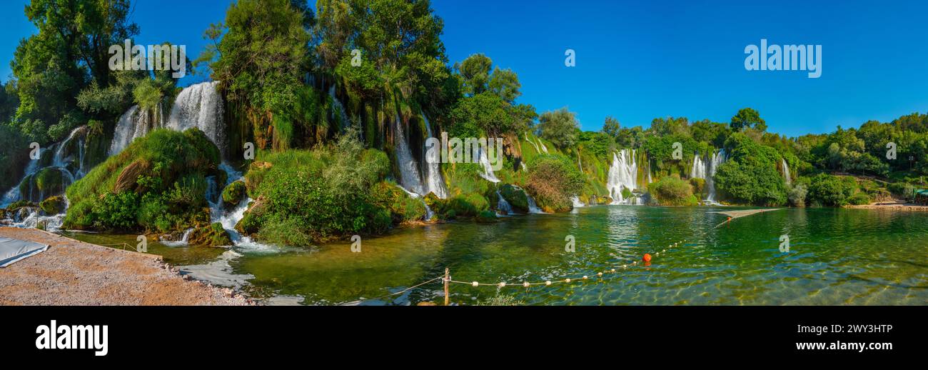 Kravica waterfalls swimming hi-res stock photography and images - Alamy