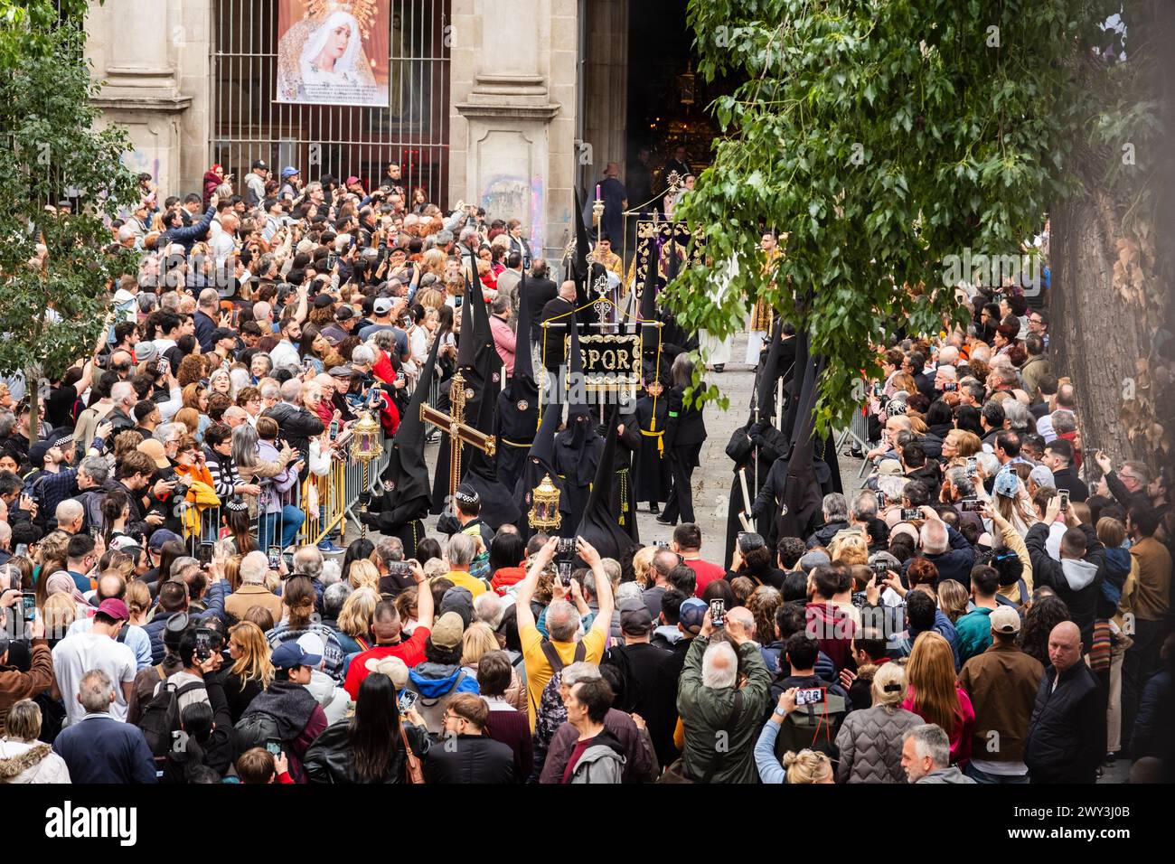 Female saint in procession hi-res stock photography and images - Alamy