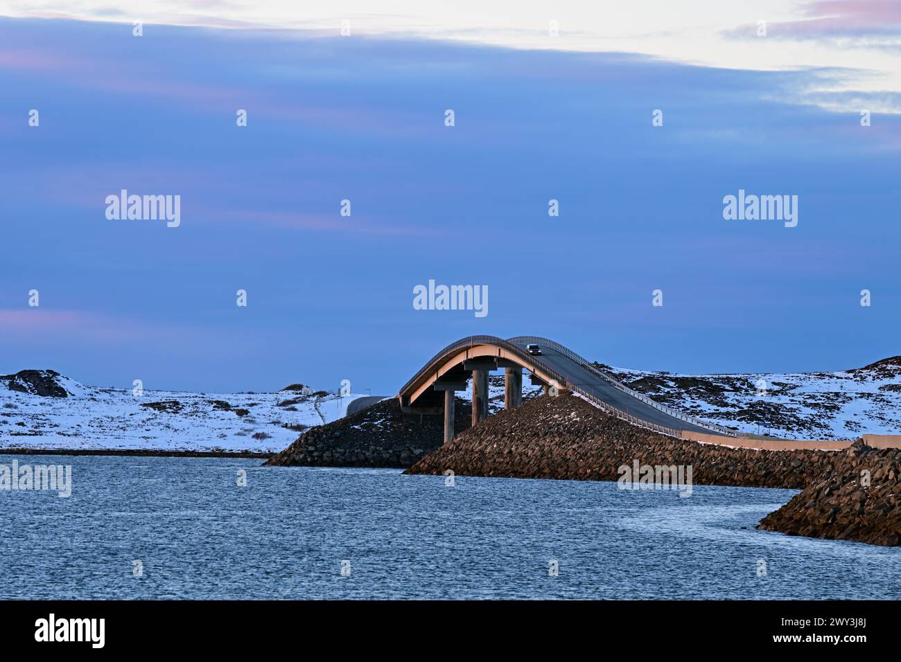 Bridge to the island of Smola, Norway Stock Photo - Alamy