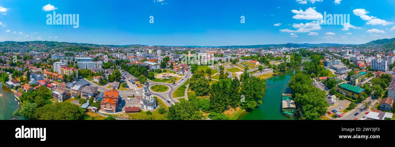 Panorama view of the city center of Banja Luka, Bosnia and Herzegovina ...