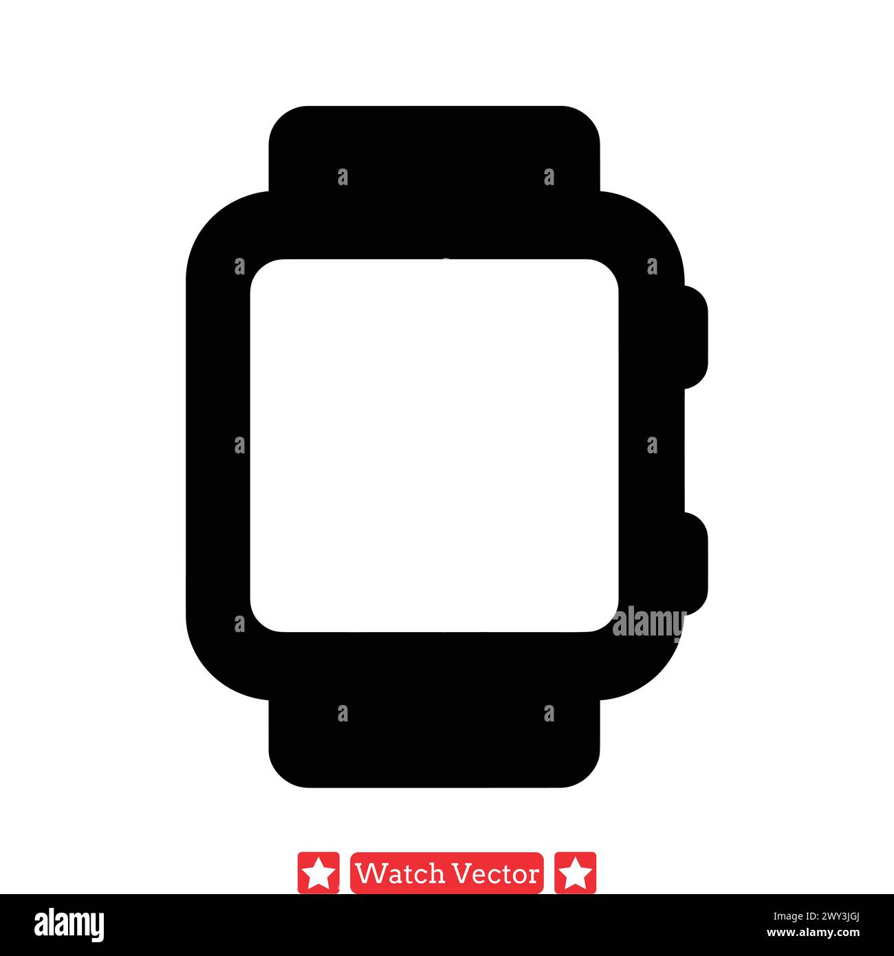 Tech Gadget Silhouettes Professional Vector Smartwatch Designs for ...