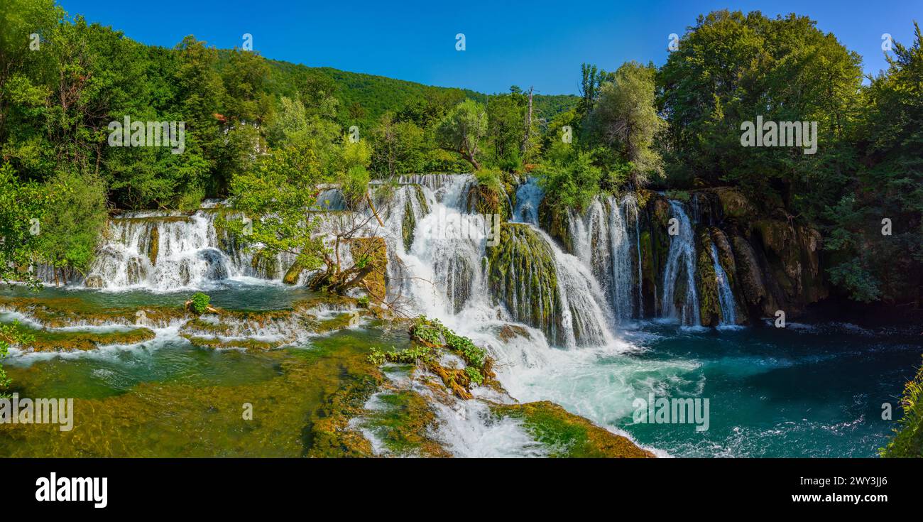 Great Una Waterfalls in Bosnia and Herzegovina Stock Photo - Alamy