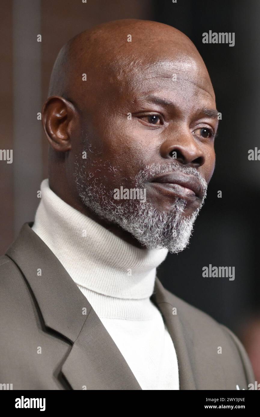 New York, USA. 03rd Apr, 2024. Djimon Hounsou attends Netflix's 'Rebel ...