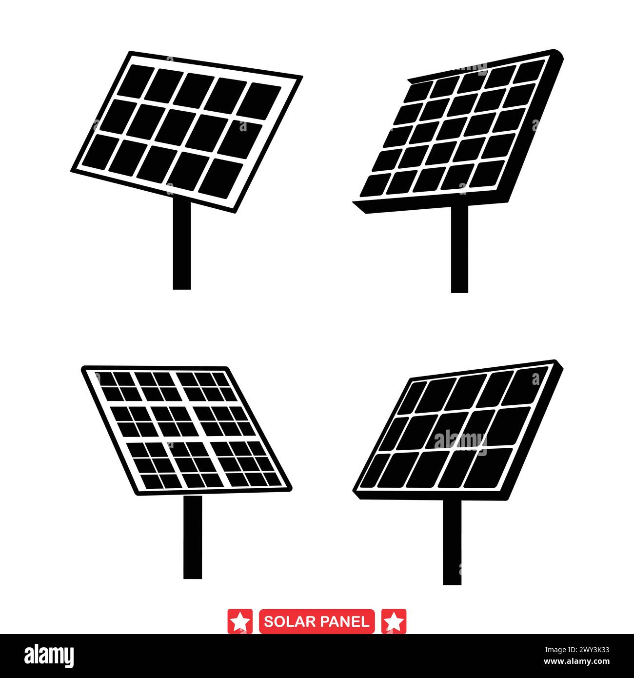 Conversion of solar energy Stock Vector Images - Alamy