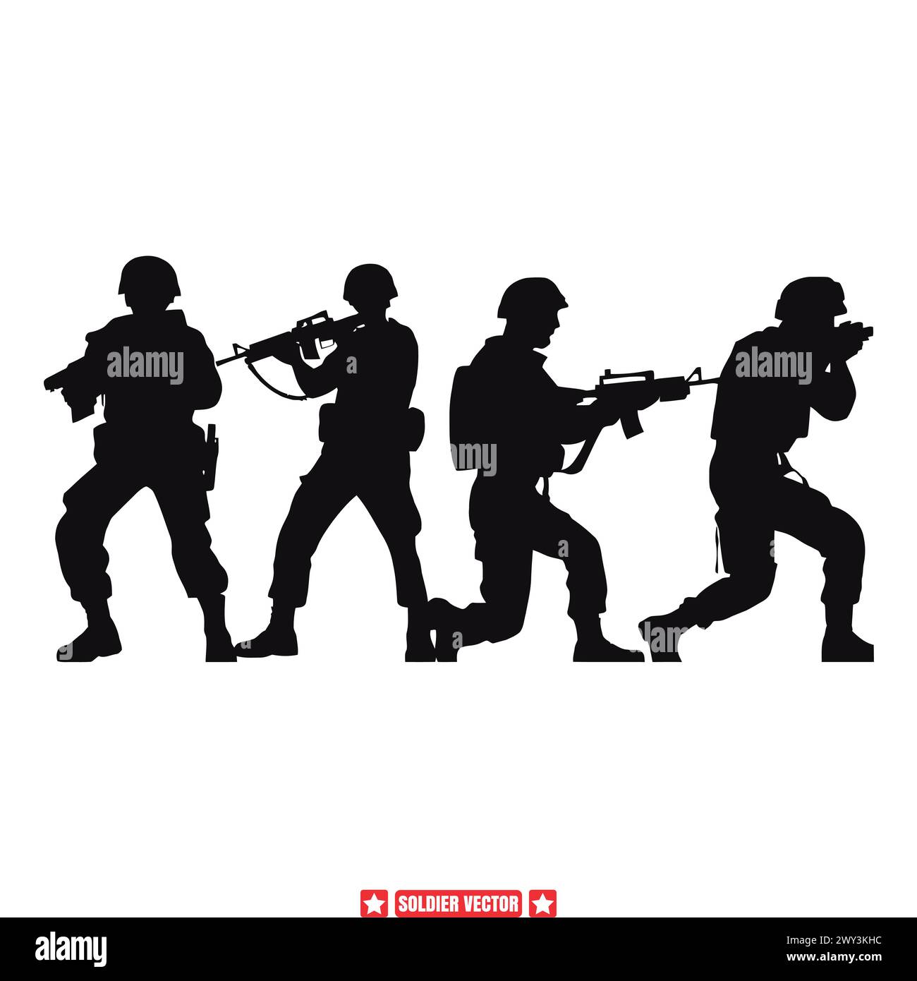 Commando memorial Stock Vector Images - Alamy