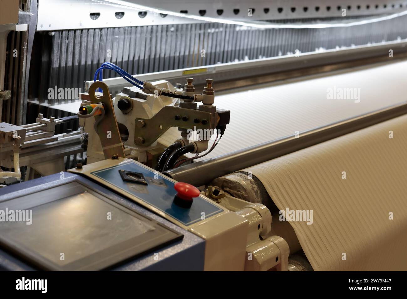 Modern weaving machine loom hi-res stock photography and images - Alamy