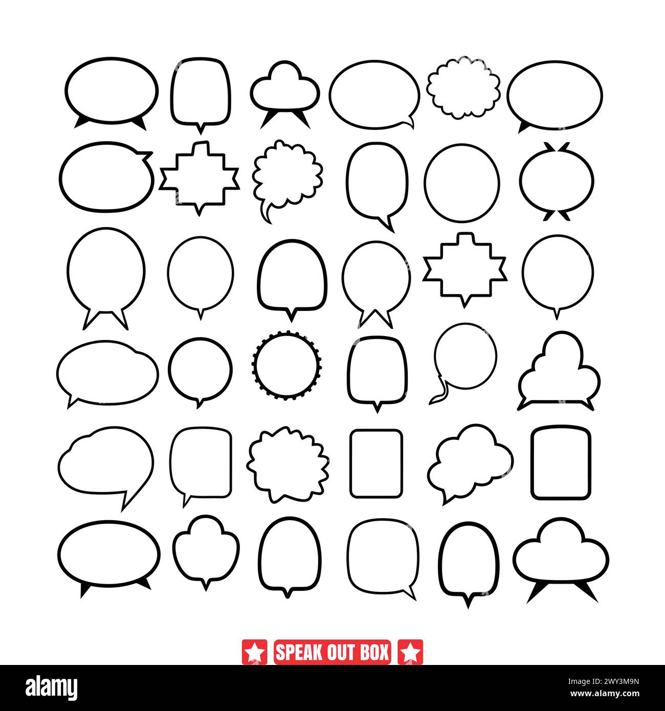 Expressive Exchange Speak Out Box Vector Graphics Stock Vector Image ...