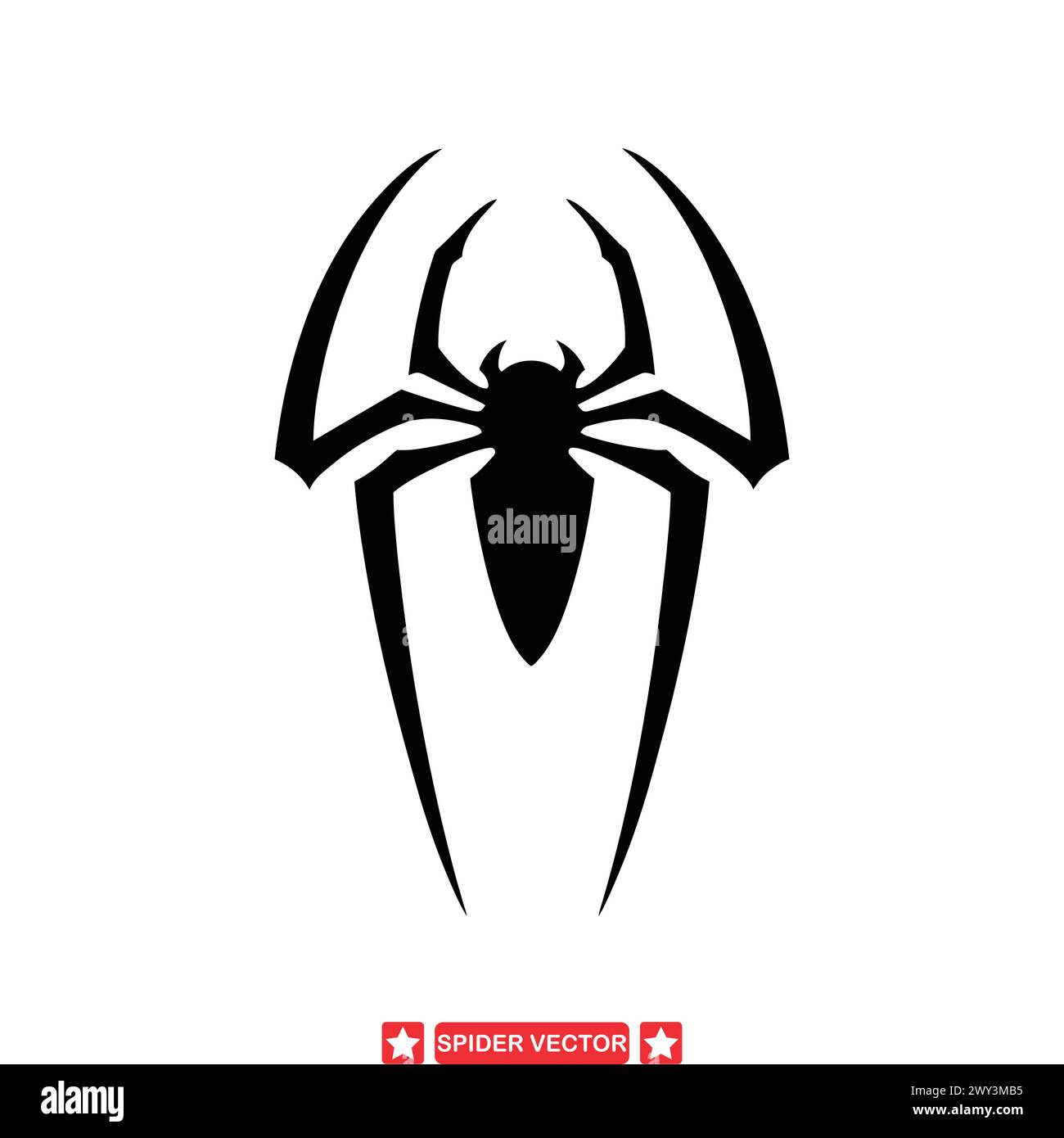 Tarantula Tango Dynamic Spider Silhouette Pack for Digital Art Stock ...