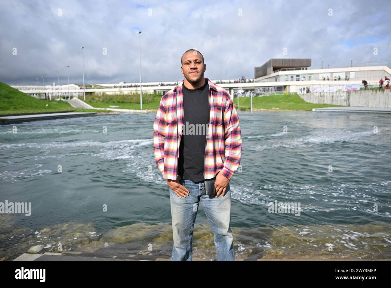 Vaires Sur Marne, France. 03rd Apr, 2024. Portrait of Ciryl Gane ...