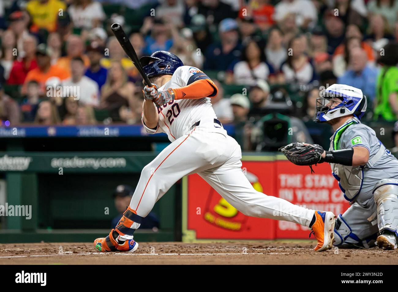 Houston, Texas, USA. 3rd Apr, 2024. Astros outfielder CHAS MCCORMICK ...