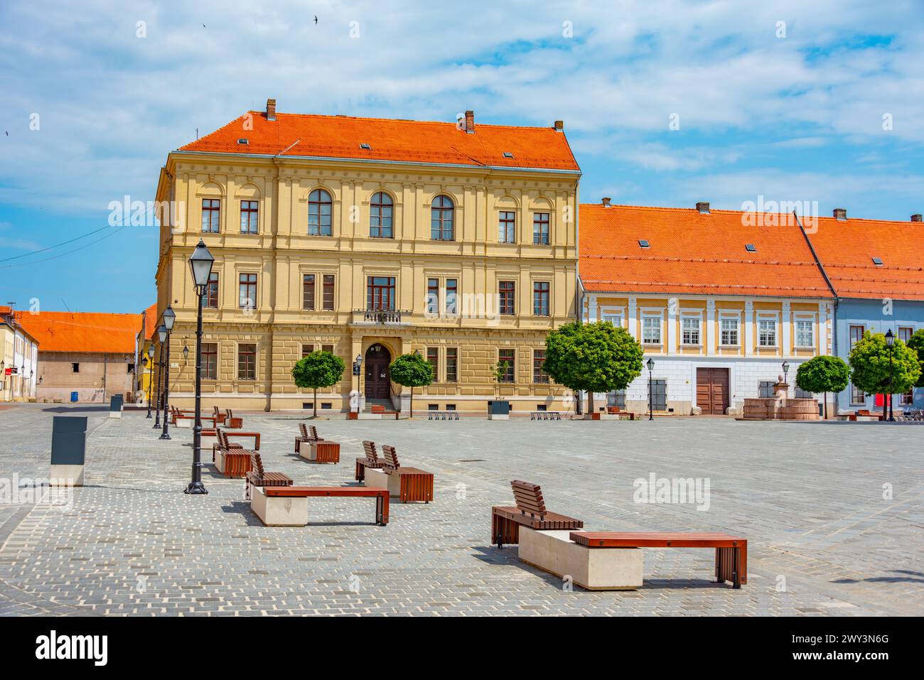 Holy Trinity square in the old town of Osijek, Croatia Stock Photo - Alamy
