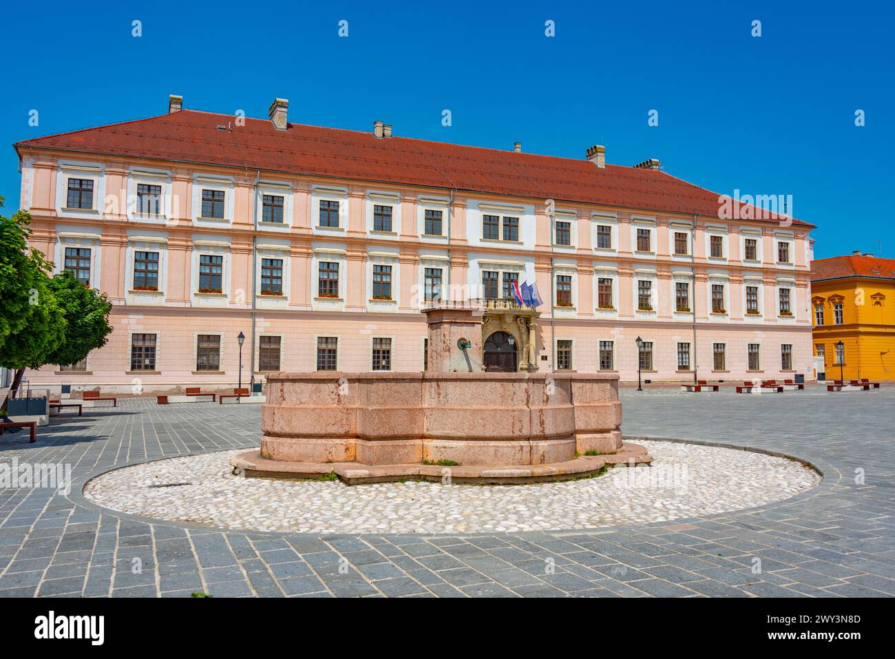 Holy Trinity square in the old town of Osijek, Croatia Stock Photo - Alamy