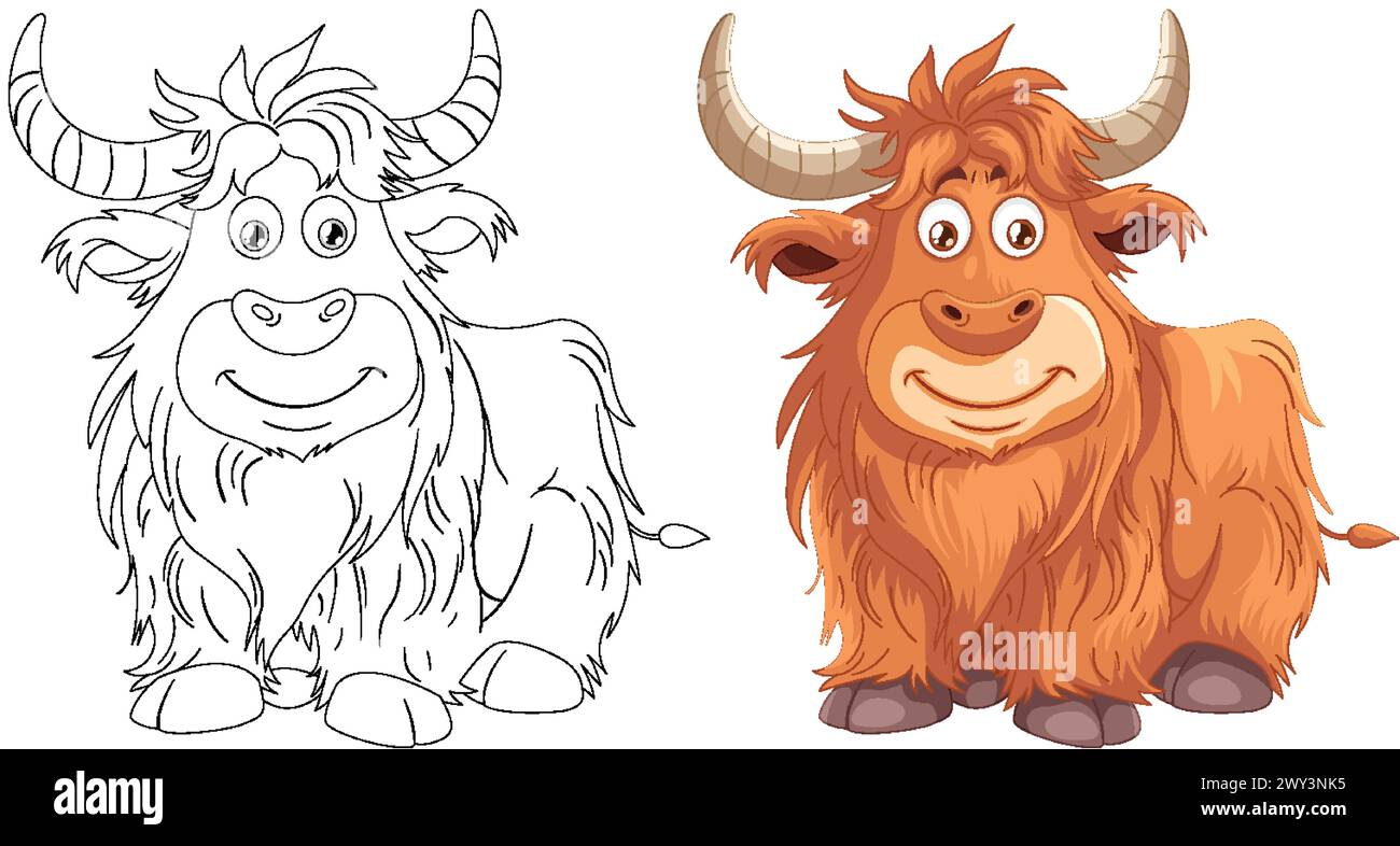 Fluffy highland Cut Out Stock Images & Pictures - Alamy