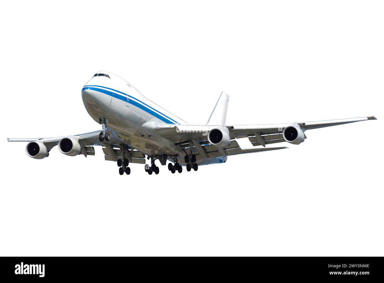 Big jumbo plane isolated on a white background Stock Photo - Alamy