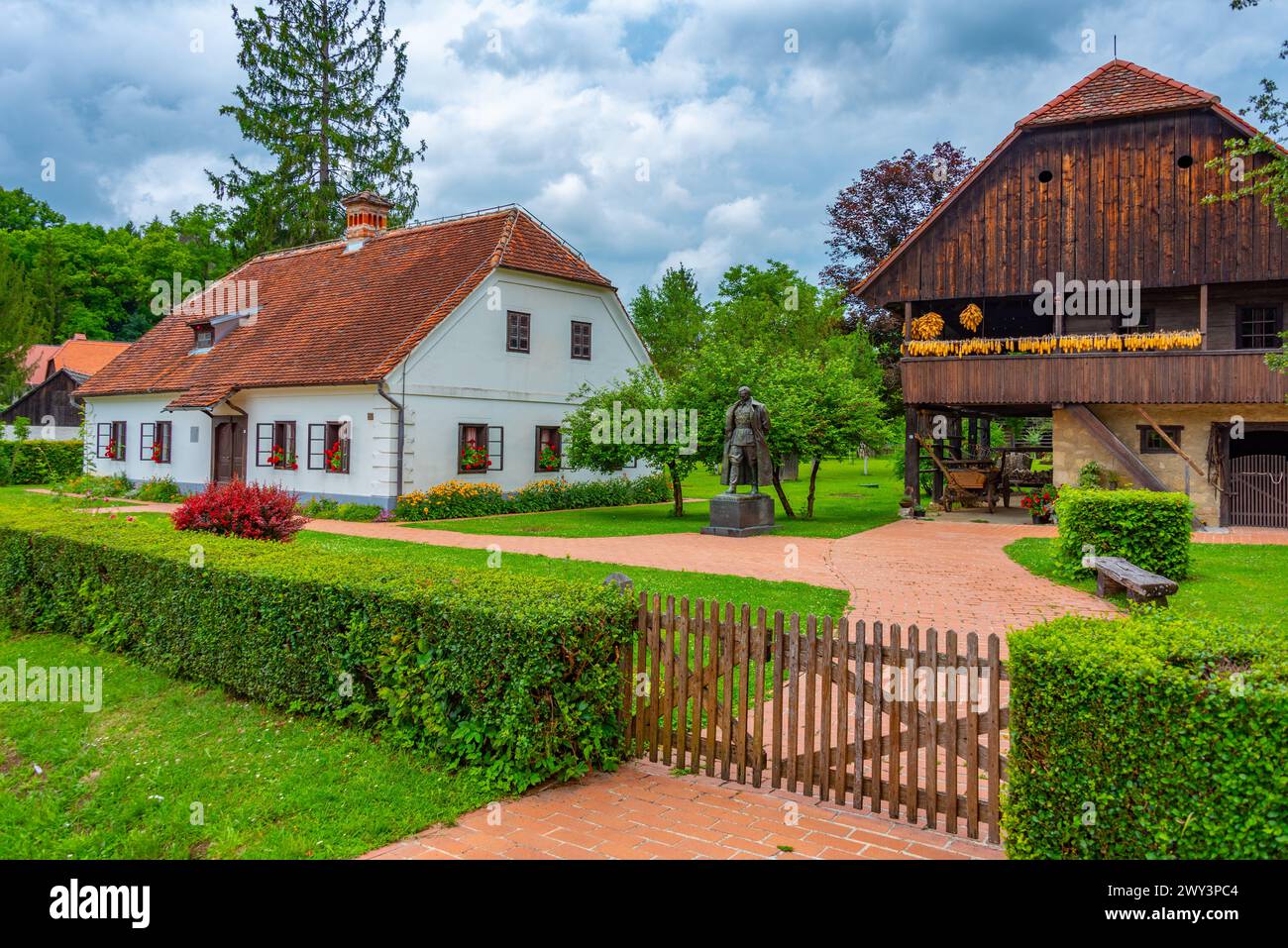 Birth house of former yugoslavian leader Josip Broz Tito in Kumrovec ...