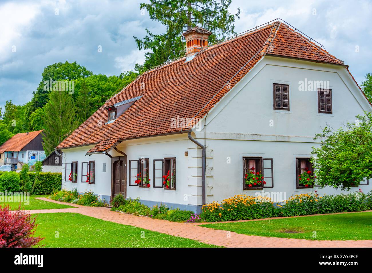 Birth house of former yugoslavian leader Josip Broz Tito in Kumrovec ...