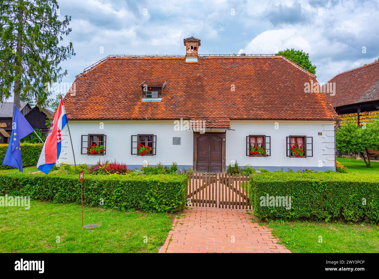 Birth house of former yugoslavian leader Josip Broz Tito in Kumrovec ...