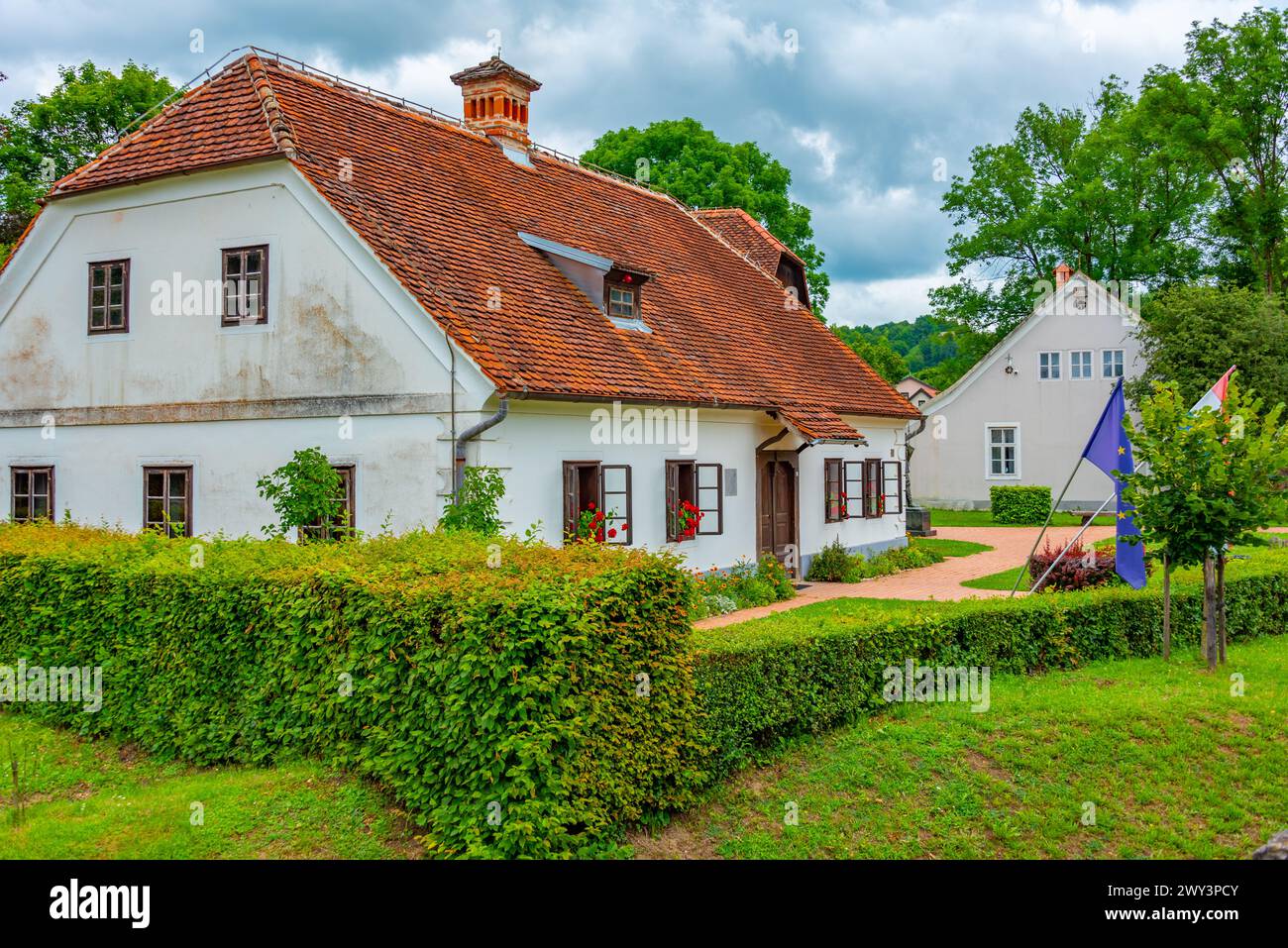 Birth house of former yugoslavian leader Josip Broz Tito in Kumrovec ...