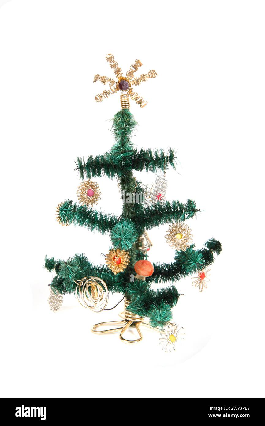 Shiny lights on the christmas tree Cut Out Stock Images & Pictures - Alamy