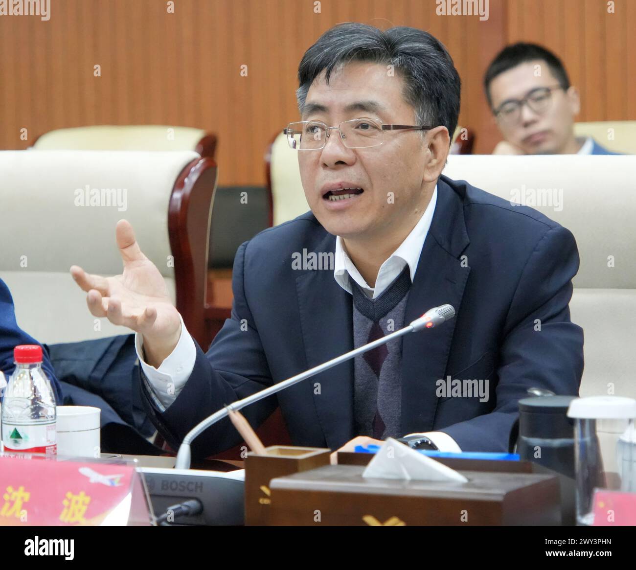 SHANGHAI, CHINA - MARCH 26, 2024 - Shen Bo, deputy general manager of ...
