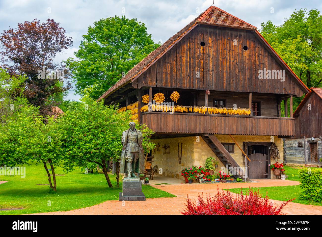 Birth house of former yugoslavian leader Josip Broz Tito in Kumrovec ...