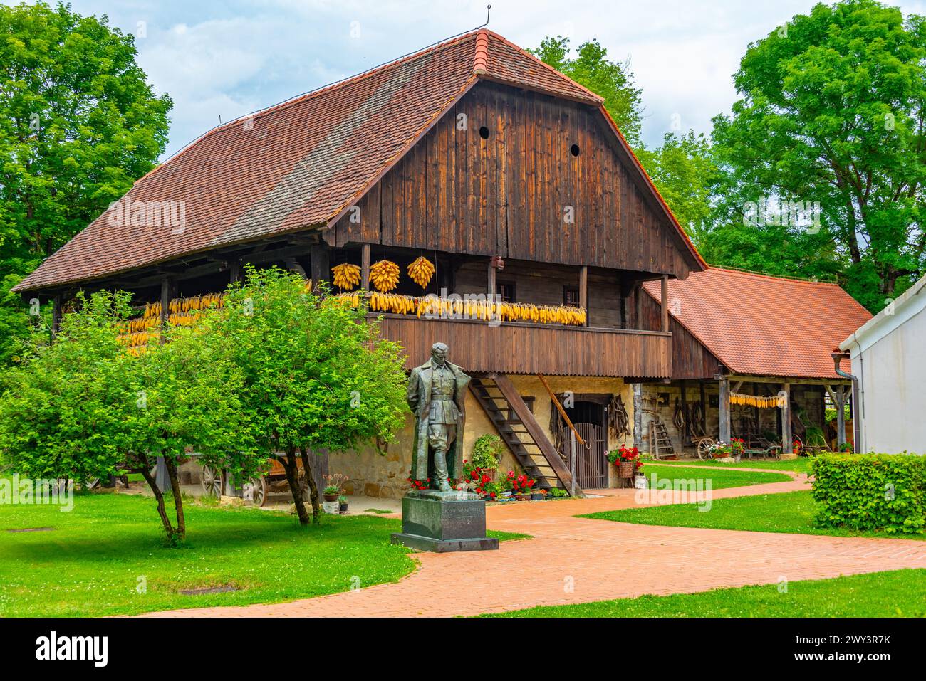Birth house of former yugoslavian leader Josip Broz Tito in Kumrovec ...