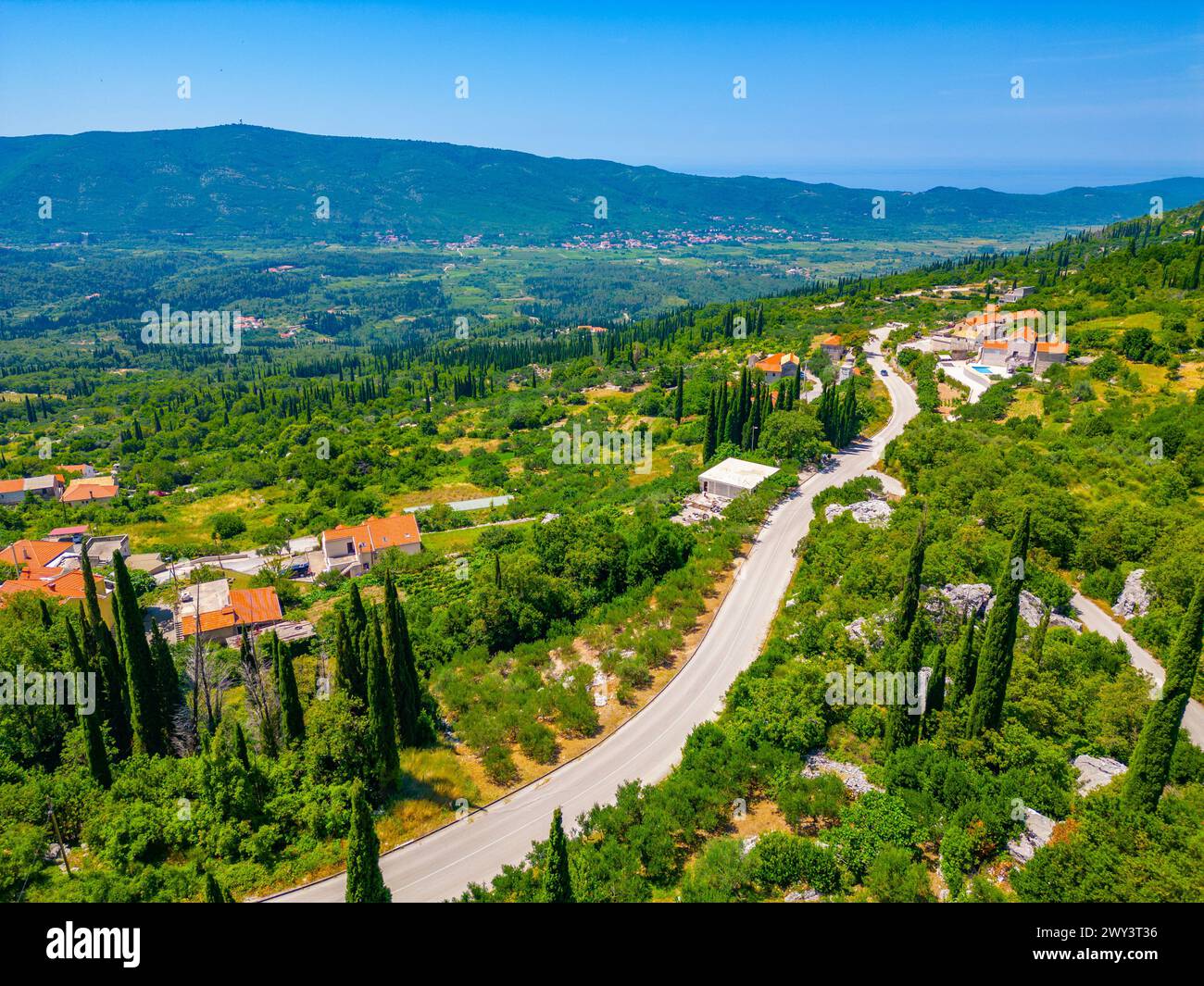 Croatian countryside near Sokol fortress Stock Photo - Alamy