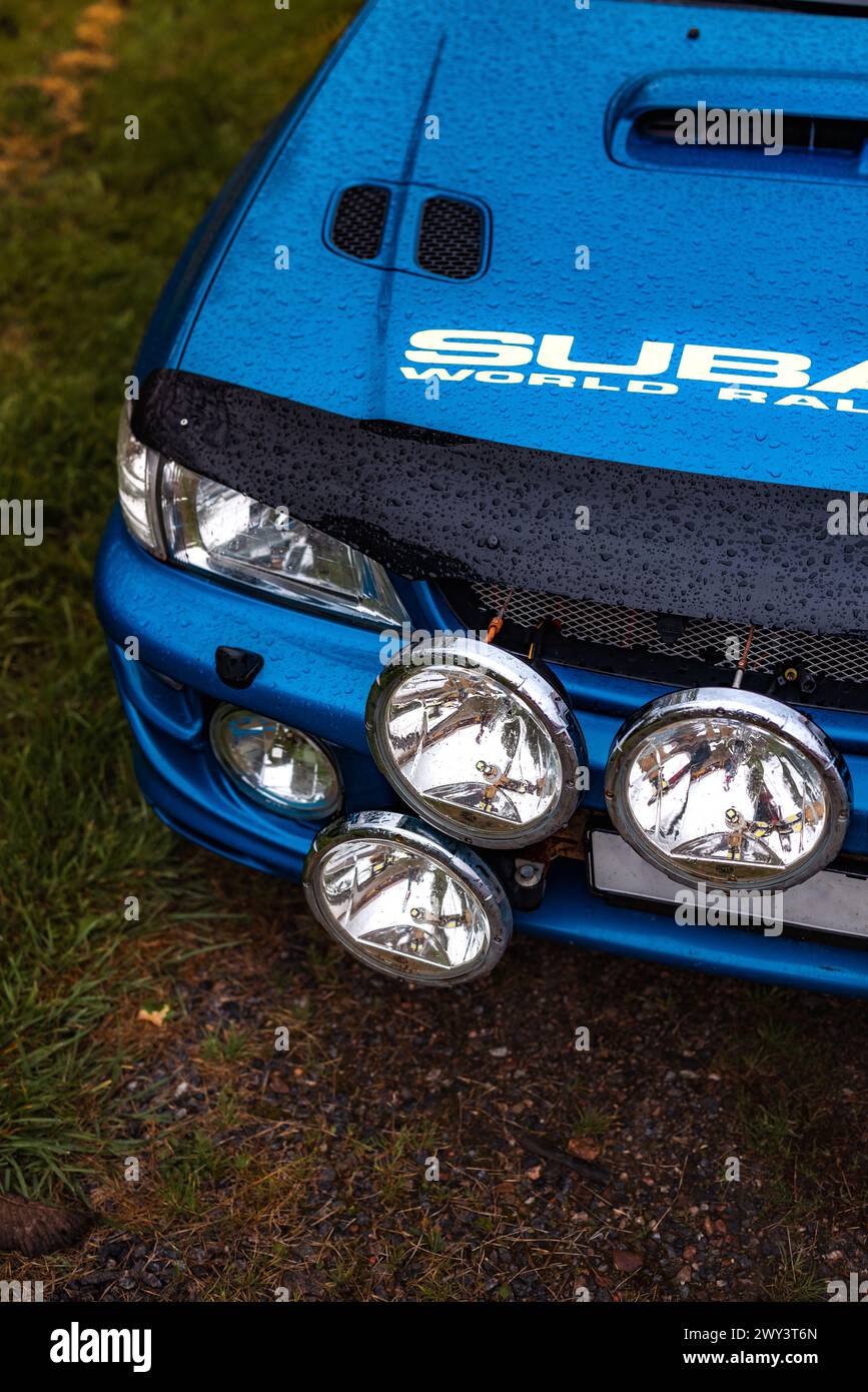 Subaru Impreza, Nissan 370Z and Skyline R33 Stock Photo - Alamy