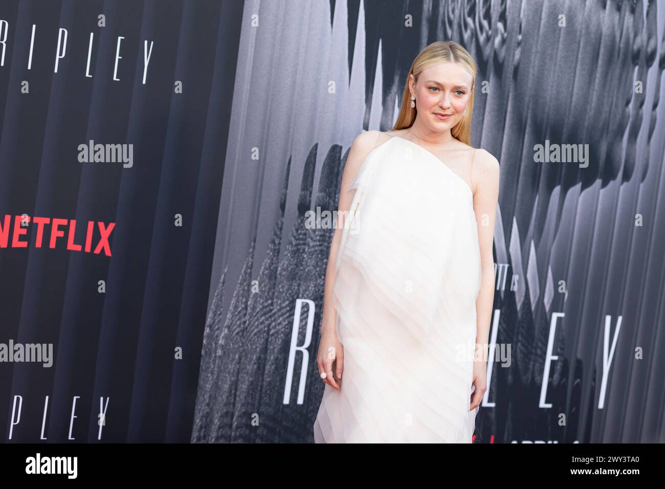 Los Angeles, USA. 03rd Apr, 2024. Dakota Fanning attends the arrivals ...