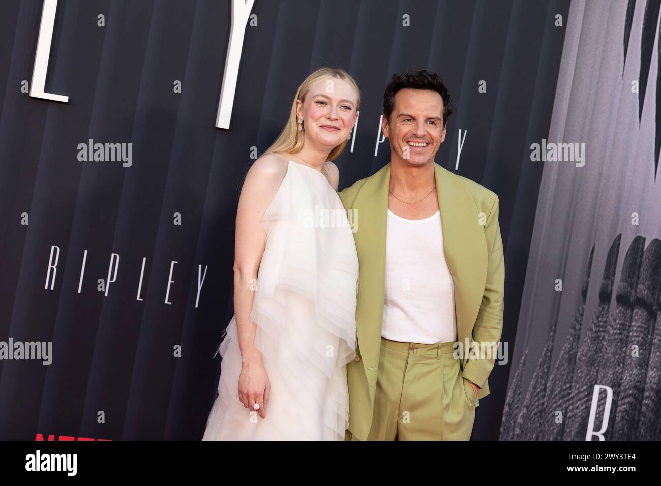 Los Angeles, USA. 03rd Apr, 2024. Dakota Fanning and Andrew Scott ...