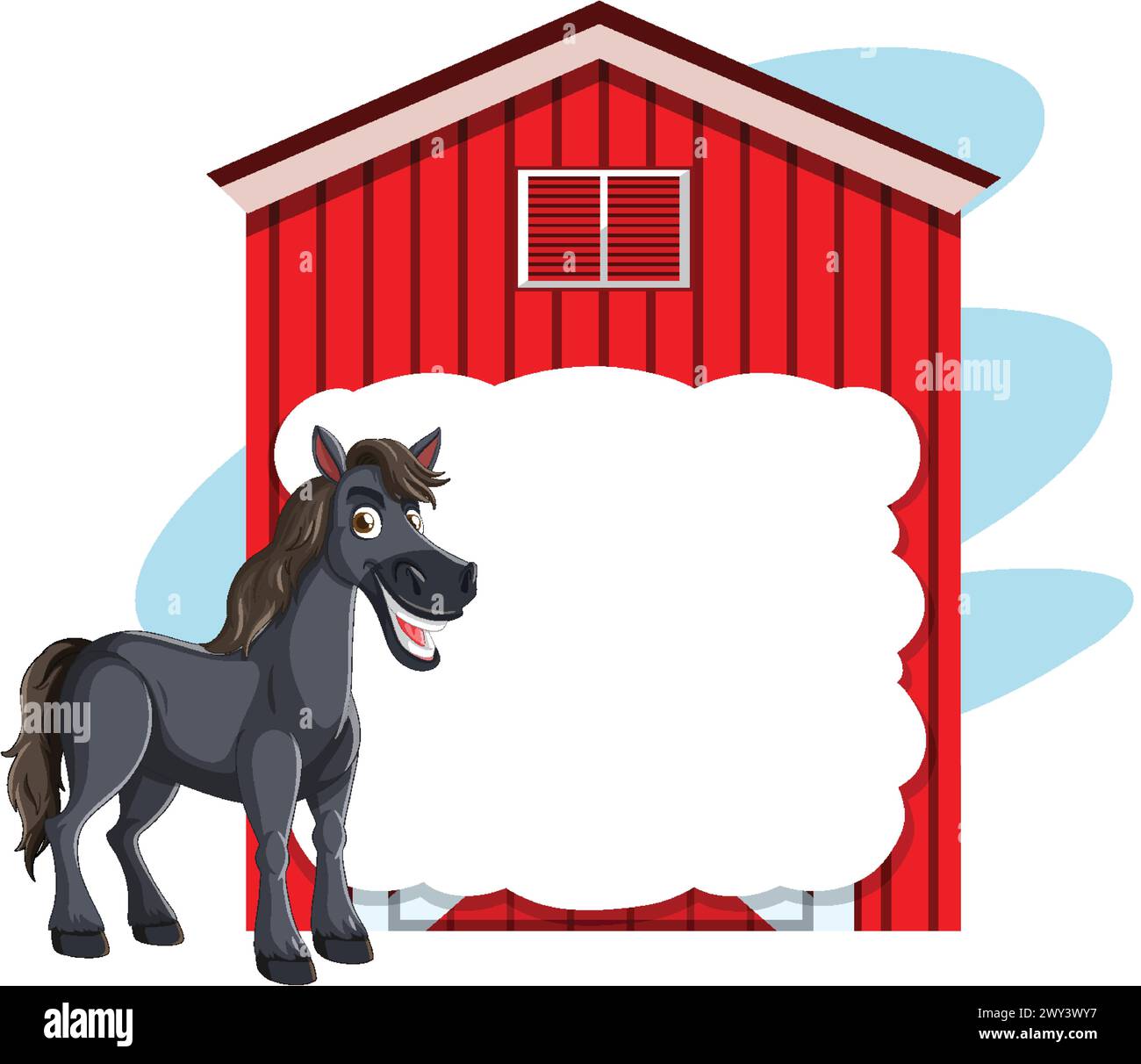Horse barn red Cut Out Stock Images & Pictures - Alamy