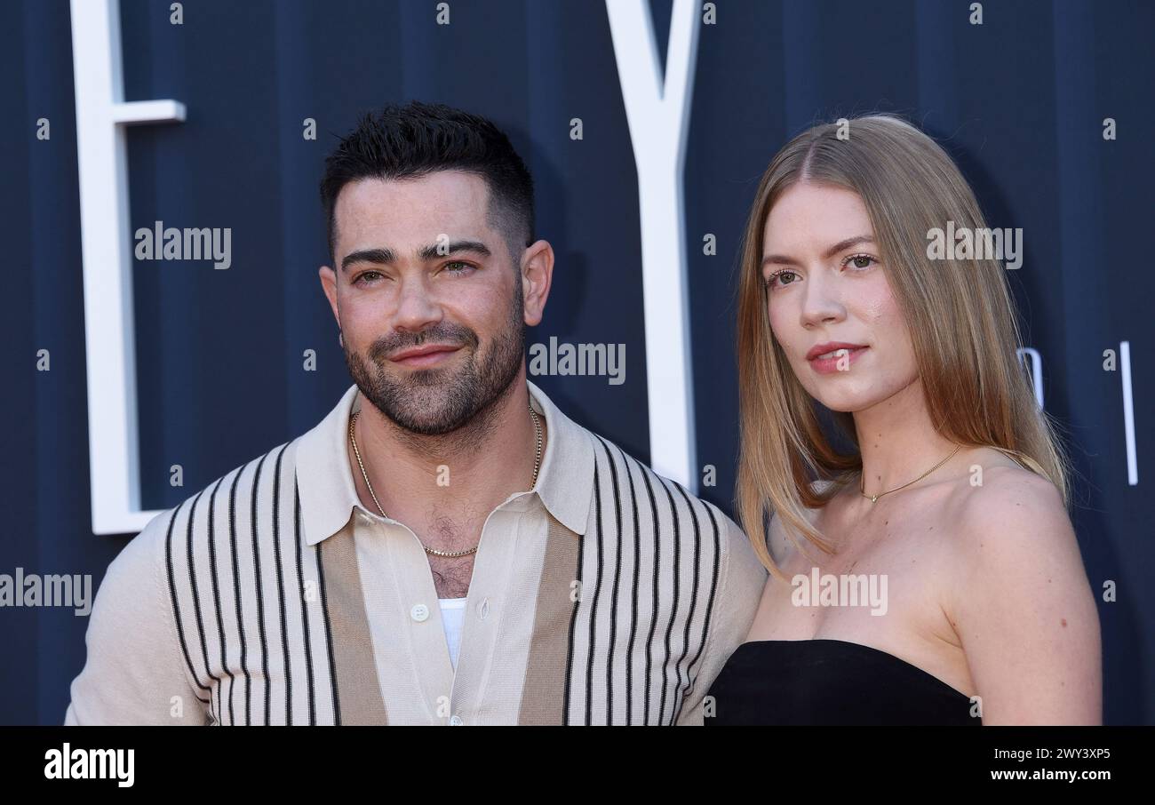 Hollywood, USA. 03rd Apr, 2024. Jesse Metcalfe and Helen Immel arriving ...