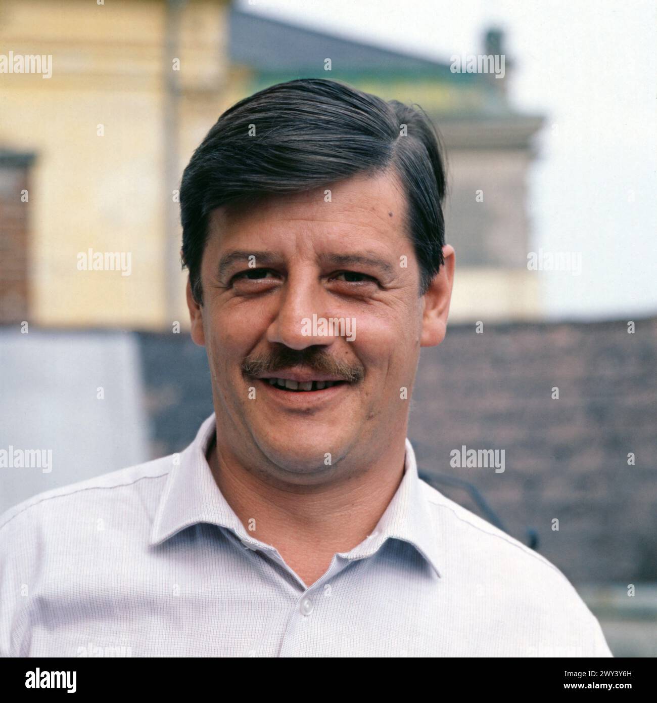 Hans Brenner, österreichischer Schauspieler, Portrait von 1980 Stock ...