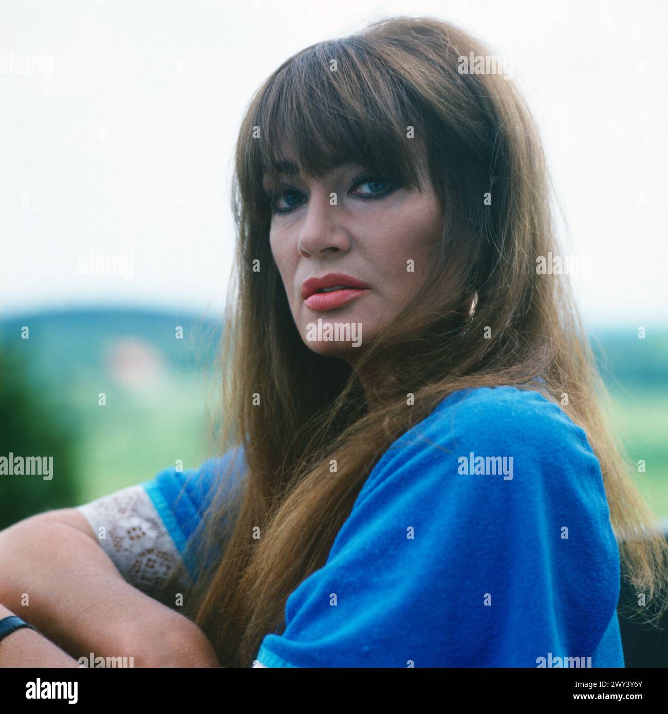 Marisa Mell, österreichische Schauspielerin, Portrait, circa 1984 Stock ...