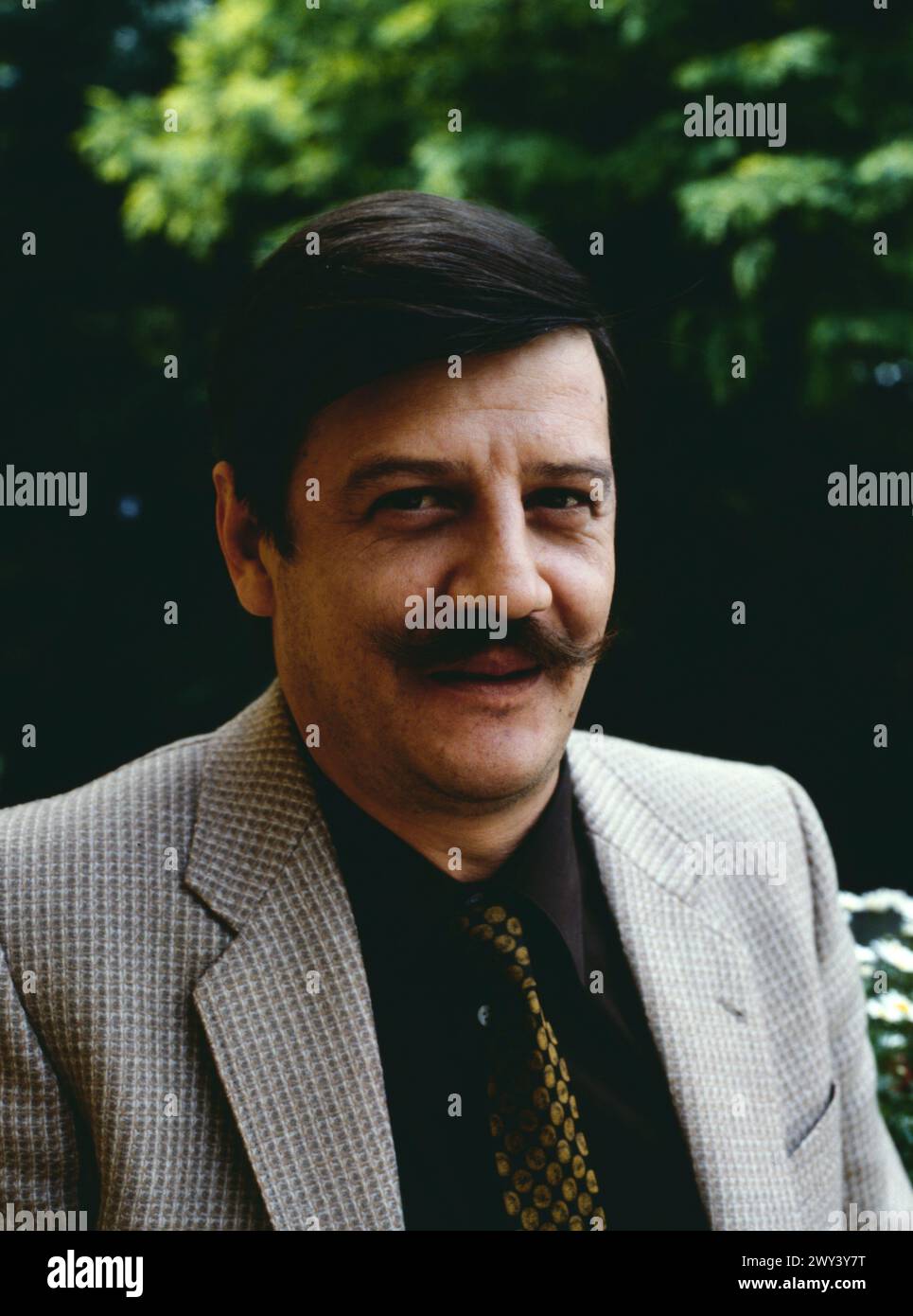 Hans Brenner, österreichischer Schauspieler, Portrait von 1980 Stock ...