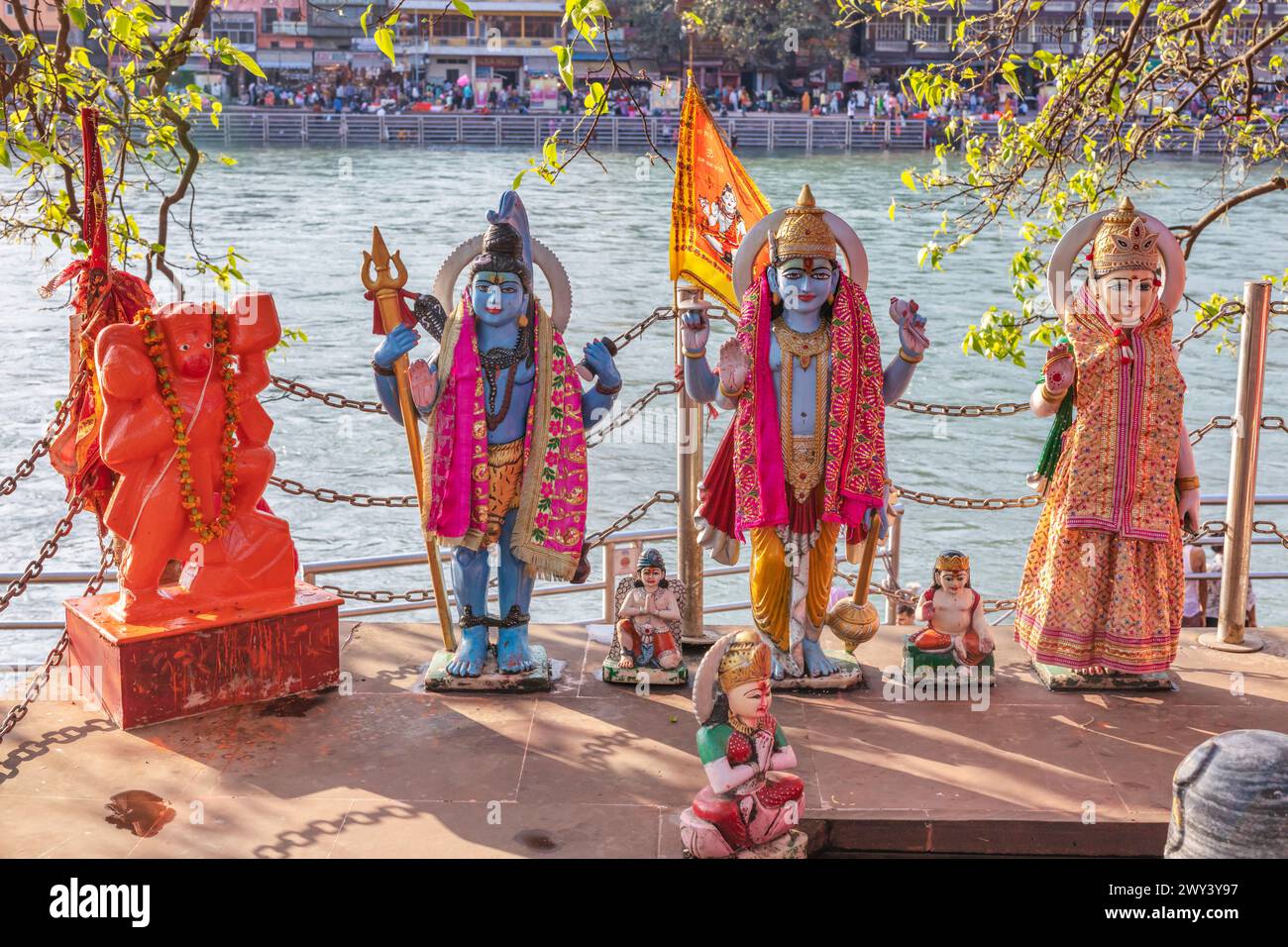 Statues of Hinduist gods, Haridwar, Uttarakhand, India Stock Photo - Alamy