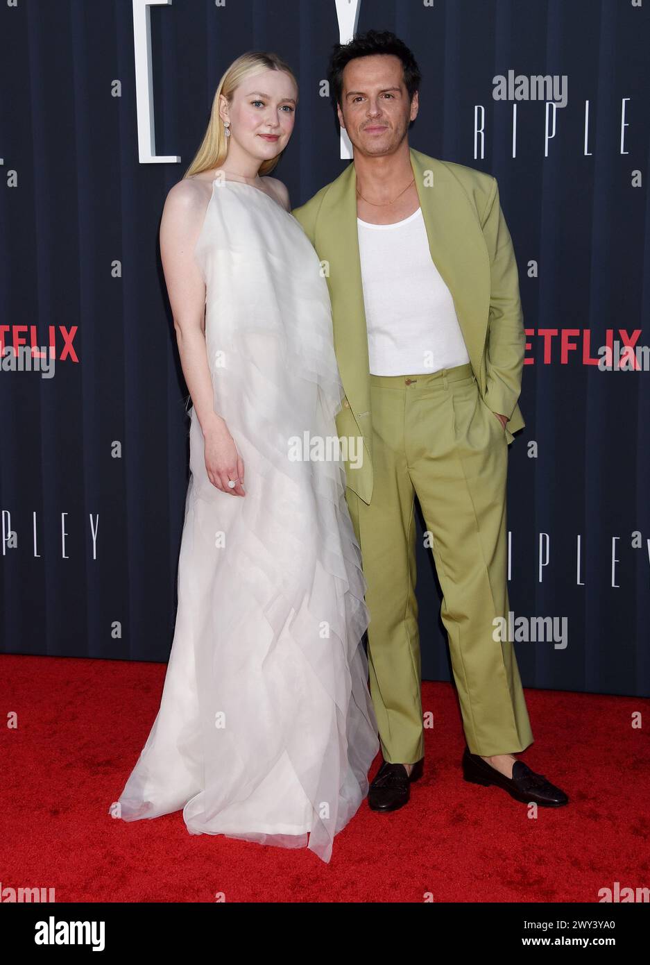 Hollywood, USA. 03rd Apr, 2024. Dakota Fanning and Andrew Scott ...