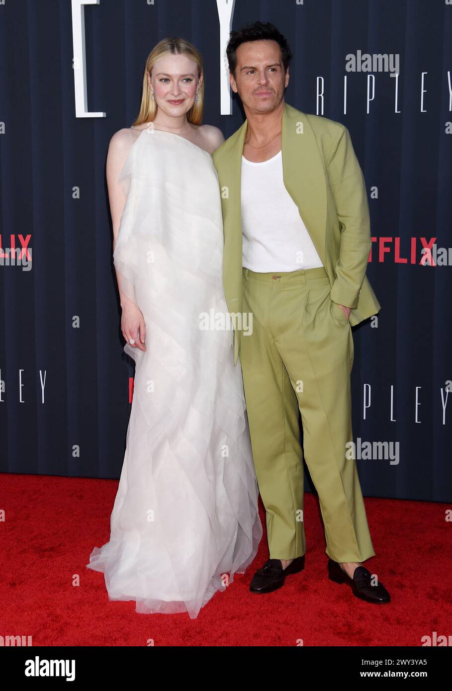 Hollywood, USA. 03rd Apr, 2024. Dakota Fanning and Andrew Scott ...