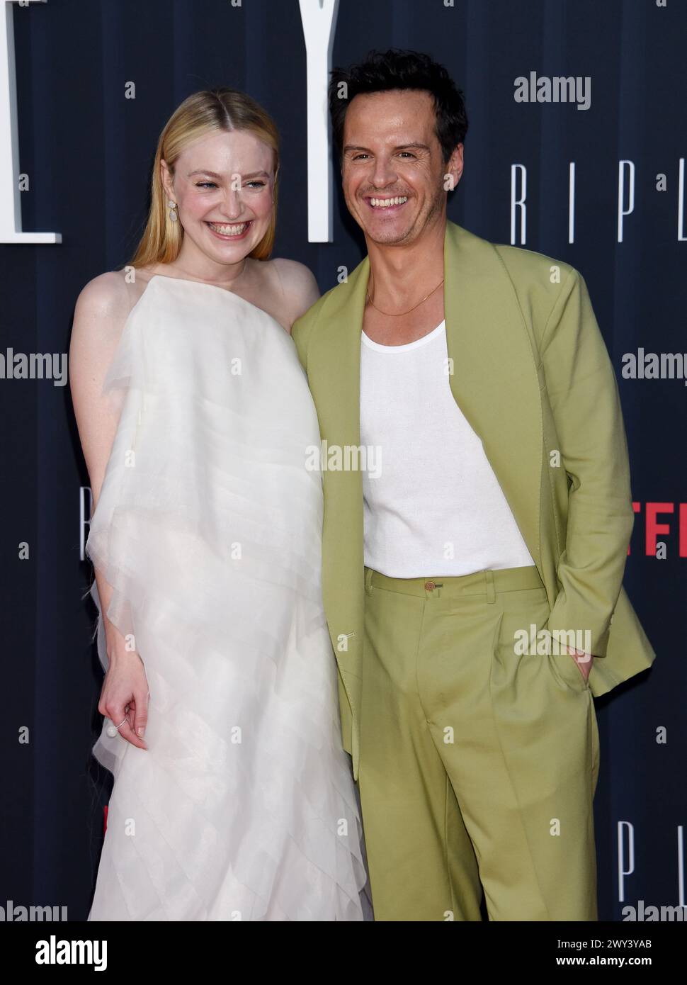 Hollywood, USA. 03rd Apr, 2024. Dakota Fanning and Andrew Scott ...
